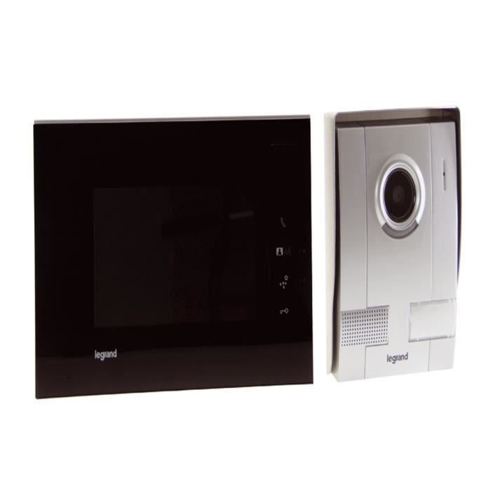 LEGRAND Interphone vidéo écran 7" noir avec 1 poste extérieur ...