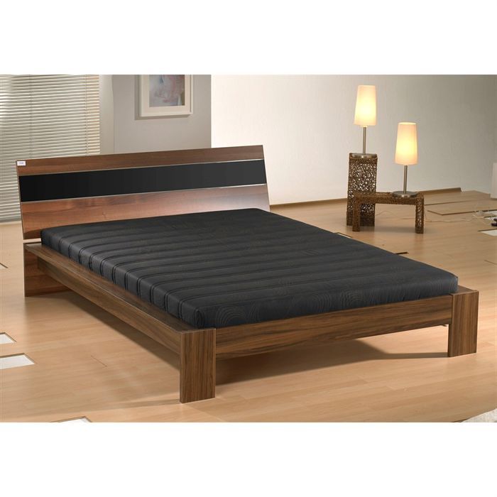 JADE Lit complet 140x190 cm - Cdiscount Maison