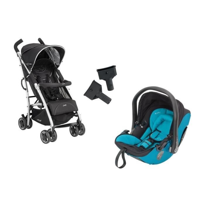 KIDDY Poussette Combinée Duo City'N'Move + Cosy Evolution Pro 2 Hawaii ...