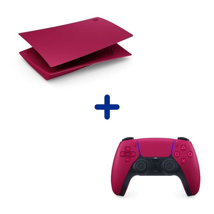 Pack Cosmic Red pour PS5 Standard Edition : Facade + Manette DualSense ...