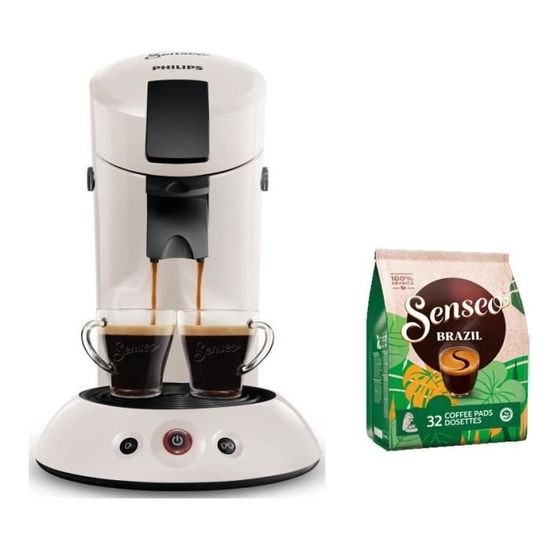 Machine à café dosettes Senseo PHILIPS HD7806/41 1450 W Beige + Paquet ...