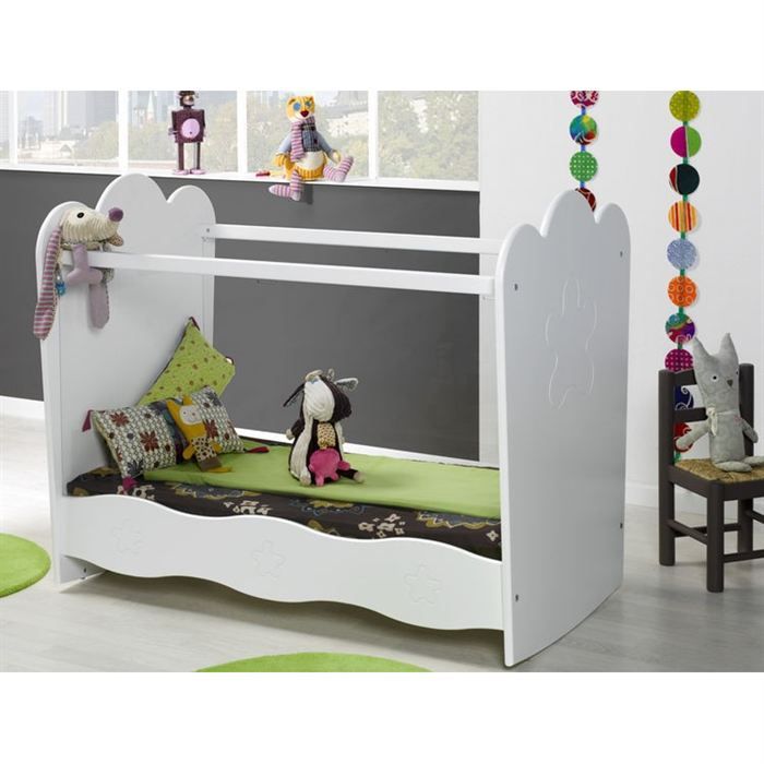 K.ROUMANOFF Lit Plexi 60 x 120 cm Linéa Blanc - Cdiscount Puériculture ...