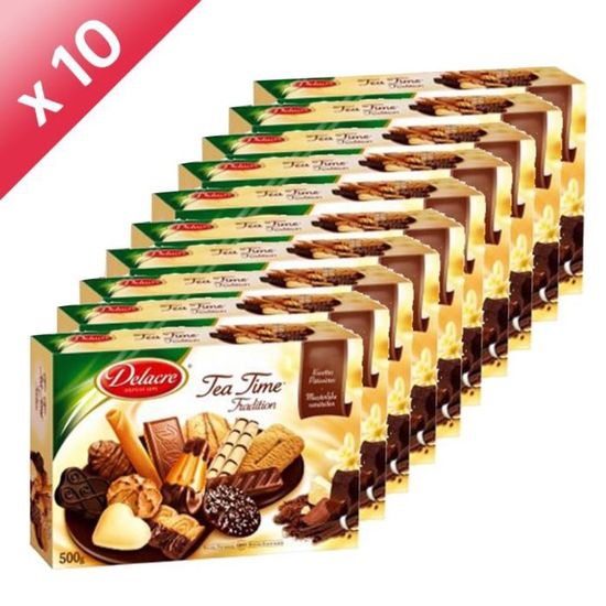 DELACRE Tea Time Tradition 500g (x10) - Cdiscount Au quotidien
