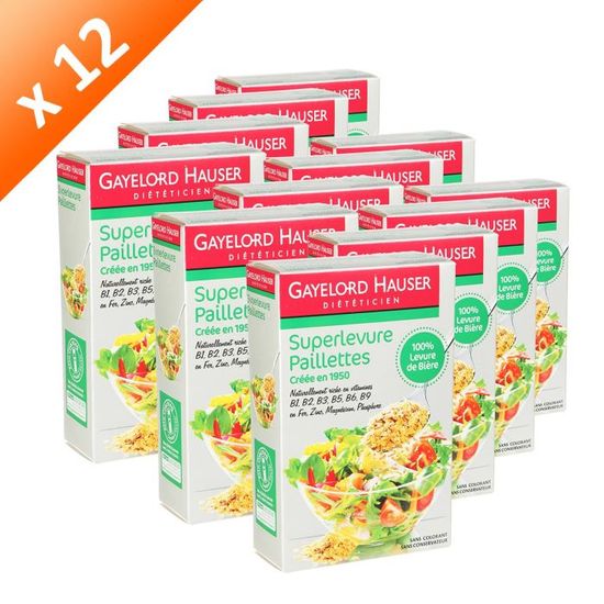 GAYLORD HAUSER Super Levure 150g (x12) - Cdiscount Au quotidien