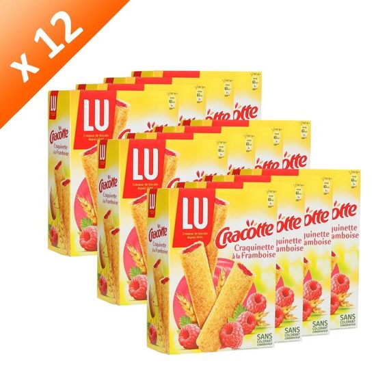 LU Cracotte Craquinette à la Framboise 200g (x12) - Cdiscount Au quotidien