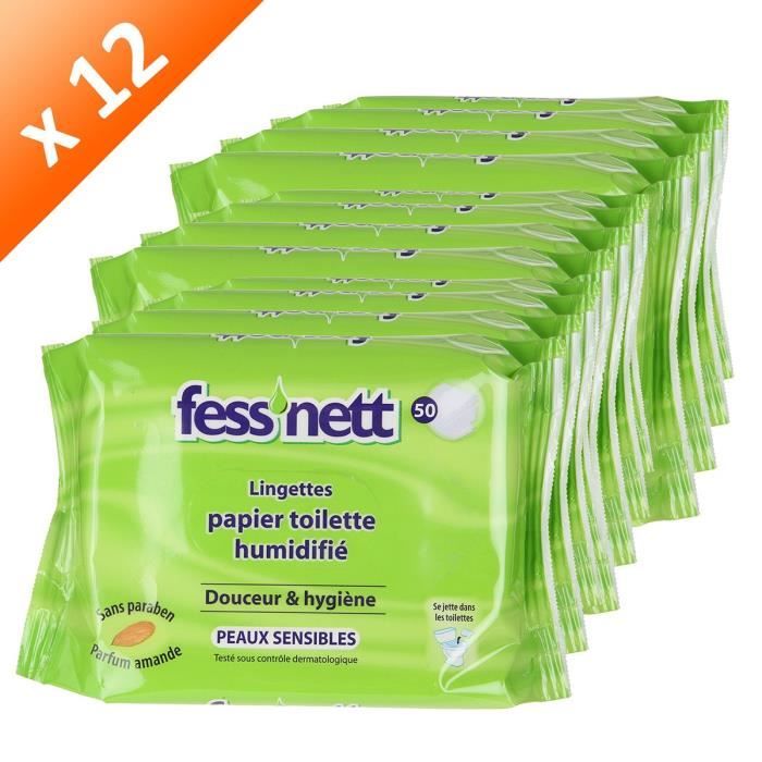 FESS NETT Peaux Sensibles x50 (x12) - Cdiscount Au quotidien
