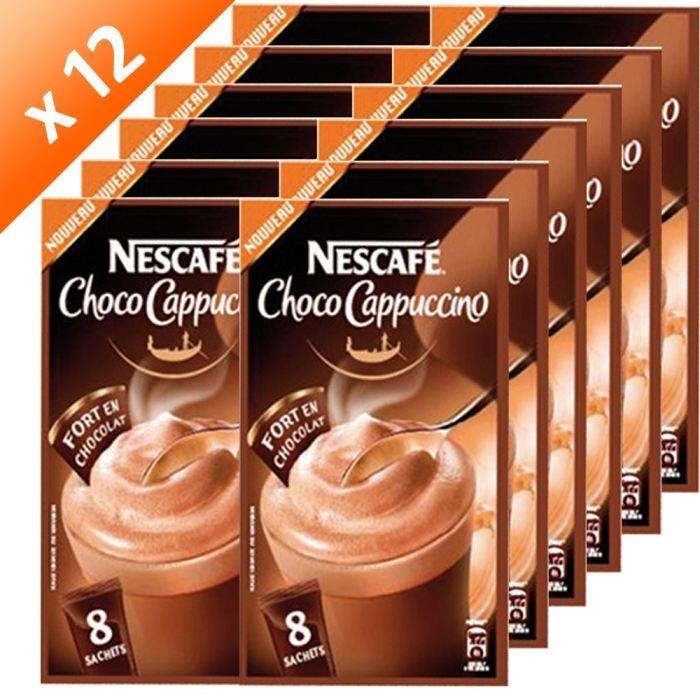 NESCAFE Choco Cappuccino 8 sticks 144g (x12) - Cdiscount Au quotidien