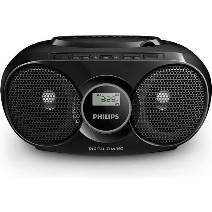 Poste Radio Lecteur CD, MP3, USB direct - PHILIPS AZ215V - Noir ...
