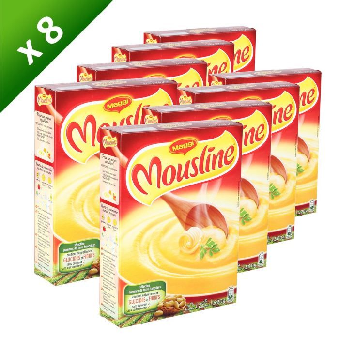 MOUSLINE Purée 4x130g (x14) - Cdiscount Au quotidien