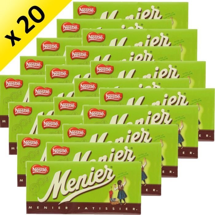 MENIER Chocolat Pâtissier 200g (x20) - Cdiscount Au quotidien