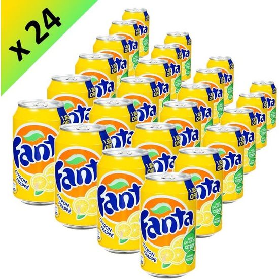 FANTA Citron Frappé 33cl (x24) - Cdiscount Au quotidien