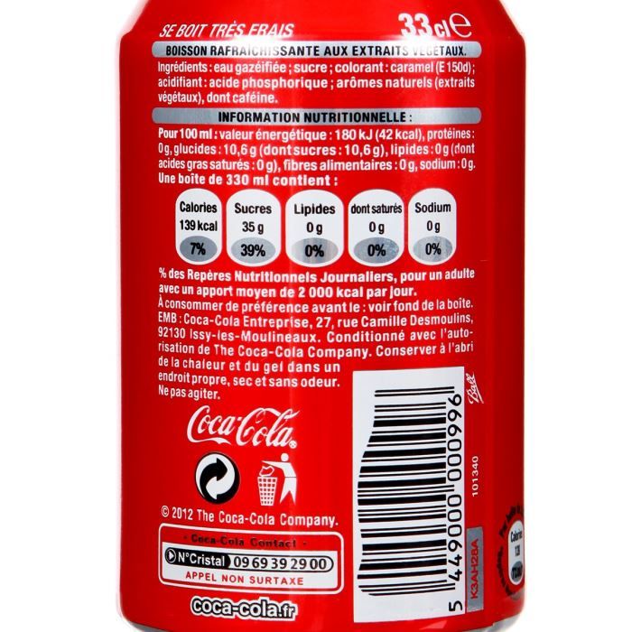COCA COLA 33cl (x24) - Cdiscount Au quotidien
