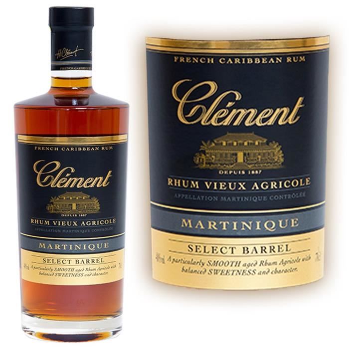 Clement Select Barrel 70cl 40° rhum vieux - Achat / Vente Clement ...