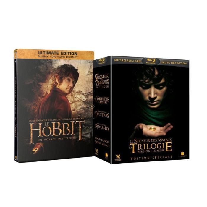 Blu-Ray+DVD Le Hobbit + Le seigneur des anneaux - Achat / Vente blu-ray film Hobbit + Seigneur ...