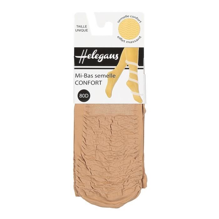 HELEGANS Chaussettes Mi-bas Beige Femme Beige - Cdiscount Prêt-à-Porter