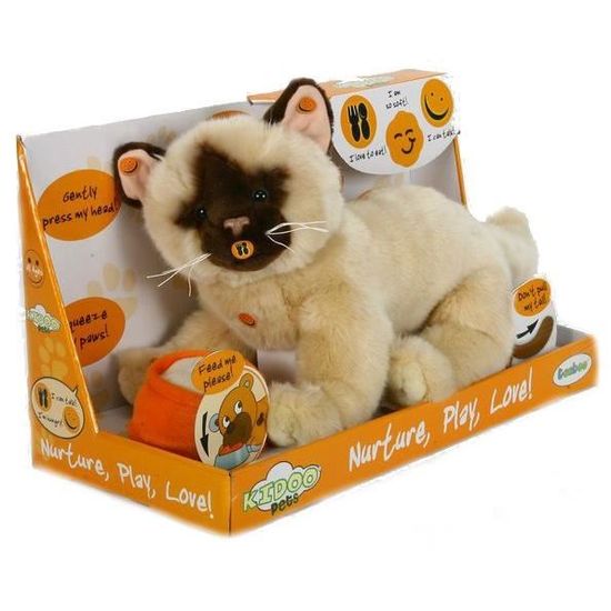 TEEBOO Kidou Peluche Sonore Chat Beige - Cdiscount Jeux - Jouets