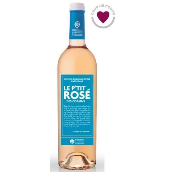 Le P'tit Rosé des Copains Méditerranée- Vin rosé - La cave Cdiscount