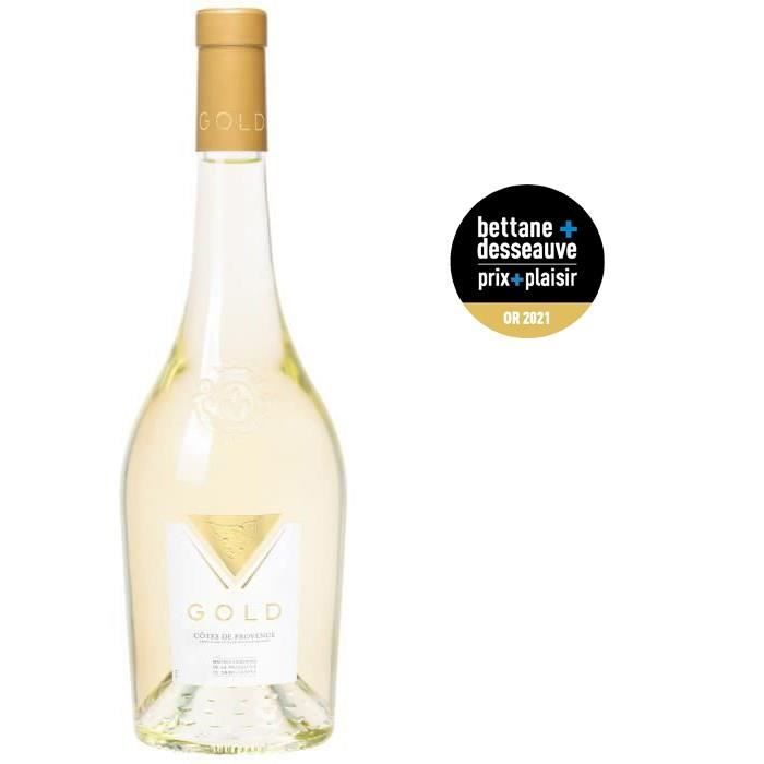 Gold 2023 Côtes-de-Provence - Vin blanc de Provence - La cave Cdiscount