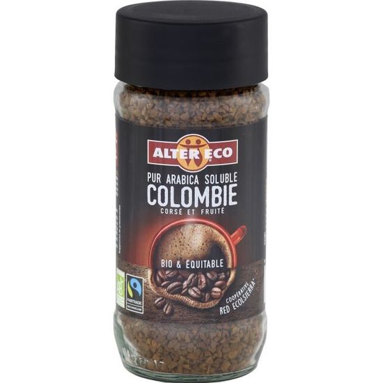 Alter Eco Café Colombie Instantane Soluble 100g - Cdiscount Au quotidien