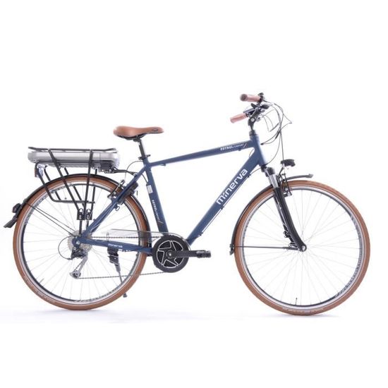 MINERVA VELO ELECTRIQUE ESTREL C-MOTOR 9-SPEED ALIVIO HOMME BLEU ...