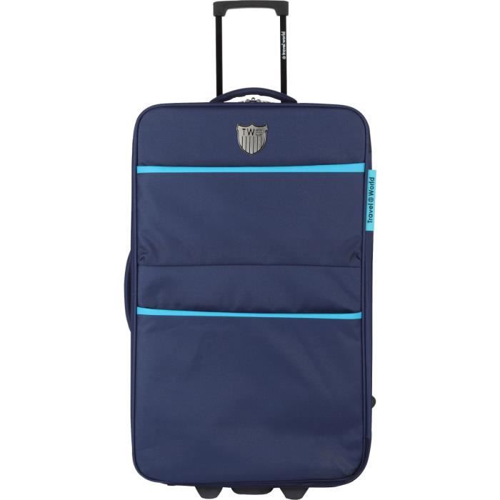TRAVEL WORLD Valise trolley 2 roues 68 cm