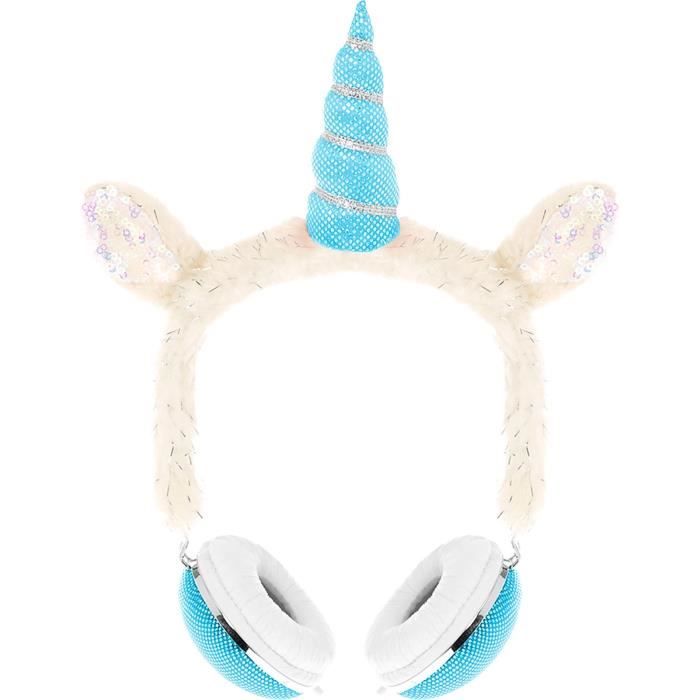 Casque audio enfant Peluche Licorne - Bleu - DGL TOYS HY-PLU-EU-BLU ...