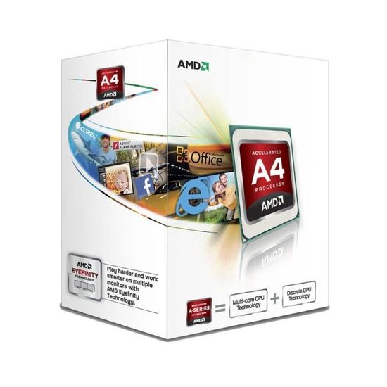 AMD A4 6320 3.8GHz AD6320OKHLBOX - Cdiscount Informatique