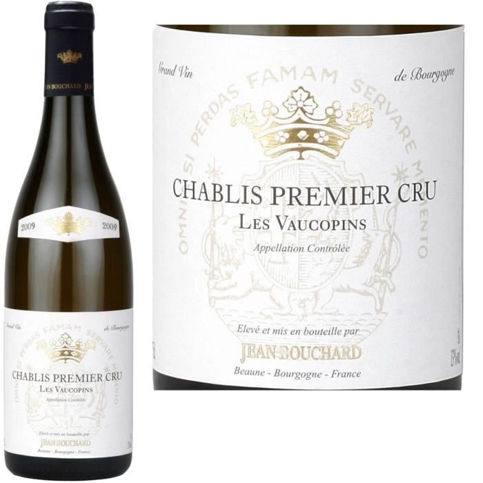 Jean Bouchard Chablis 1er Cru Vaucopins 2009 x1 - La cave Cdiscount