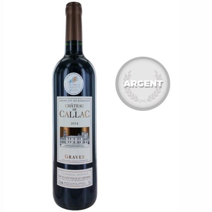 Château de Callac 2014 Graves - Vin rouge de Bordeaux - La cave Cdiscount