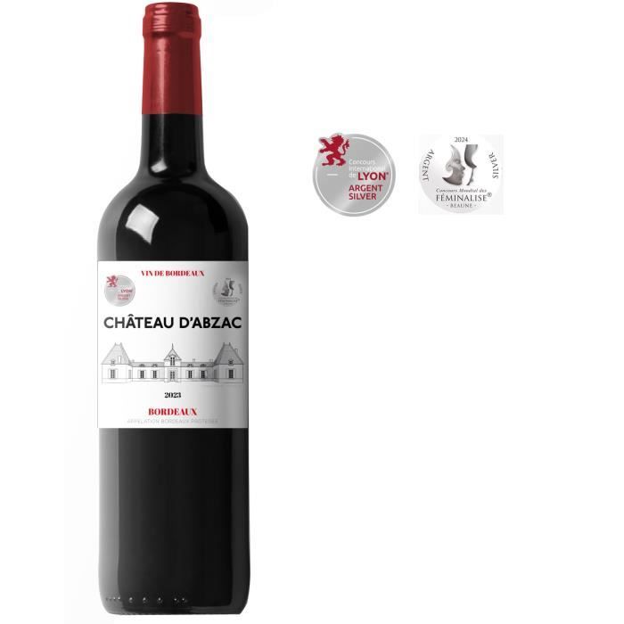 Château d'Abzac 2023 Bordeaux - Vin rouge de Bordeaux - La cave Cdiscount