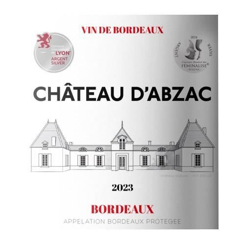 Château d'Abzac 2023 Bordeaux - Vin rouge de Bordeaux - La cave Cdiscount