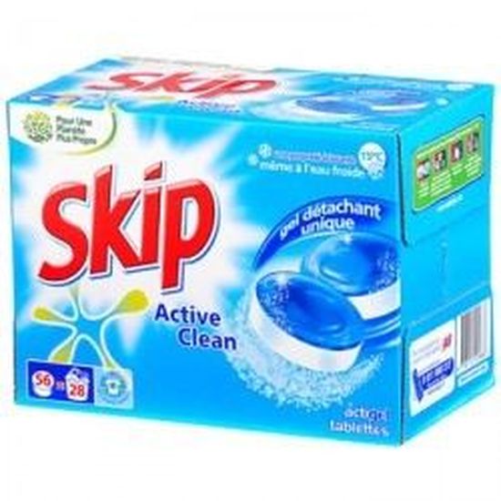Skip Active clean tablettes x56 - Cdiscount Electroménager