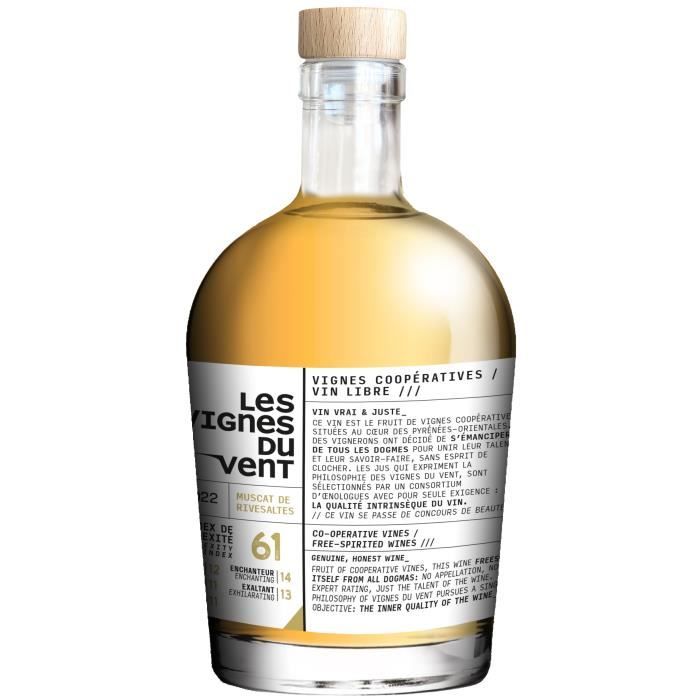 Les Vignes du Vent IC61 Blanc 2022 Muscat de Rivesaltes - Vin Doux ...