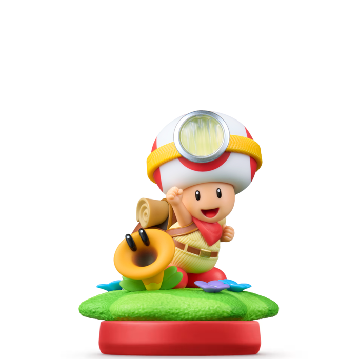 Figurine Amiibo - Capitaine Toad & Fleur Cancan • Collection Super ...
