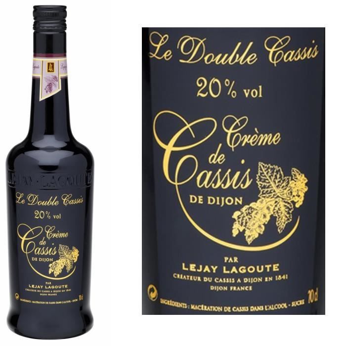 Crême Double cassis Lejay-Lagoute 70cl 20° - La cave Cdiscount