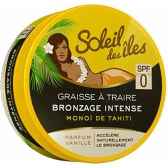 SOLEIL DES ILES Graisse à traire Bronzage intense - SPF 0 - Vanille - 150 ml - Cdiscount Au ...