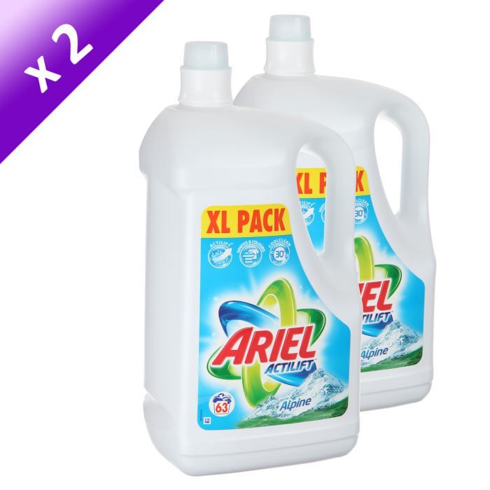 ARIEL Actilift Alpine x63 doses 4.6L (x2) - Cdiscount Au quotidien