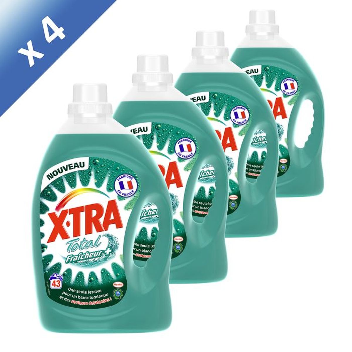 XTRA TOTAL fraicheur 3.01L (X4) - Cdiscount Au quotidien