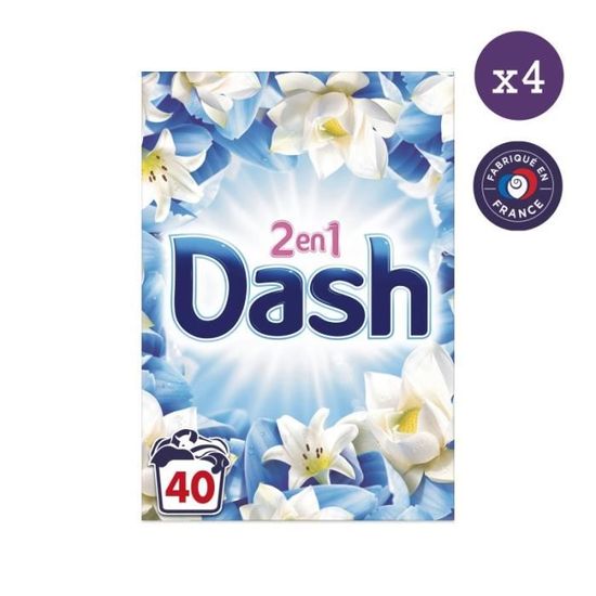 DASH 2en1 Poudre Fleur de Lys x40 doses (x4) - Cdiscount Electroménager