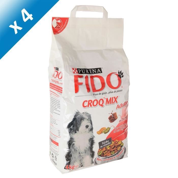 FIDO Croq'Mix au bœuf, aux céréales et aux légumes - Pour chien adulte ...