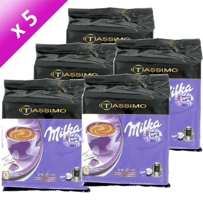 TASSIMO Milka 16 T-discs 364g (x5) - Cdiscount Au quotidien
