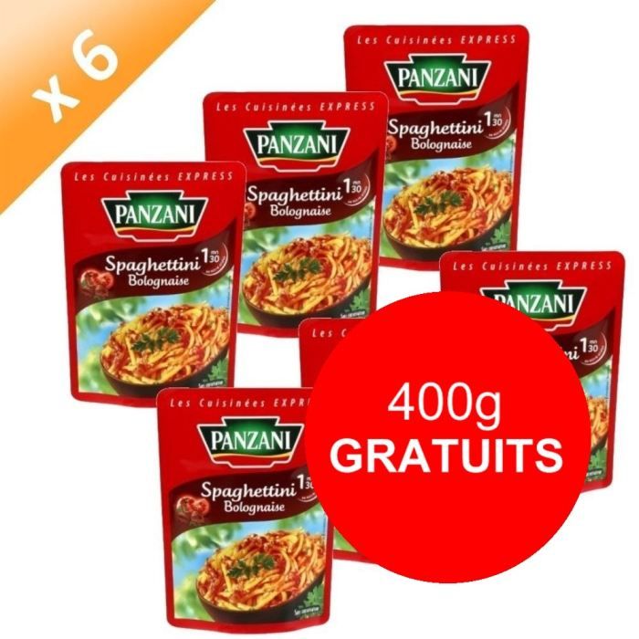 PANZANI Express Spaghetti Bolognaise 200g (x6) - Cdiscount Au quotidien