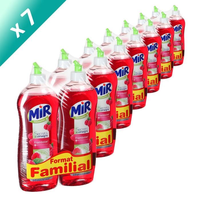 MIR Vaisselle Framboise 2x750ml (x7) - Cdiscount Au quotidien