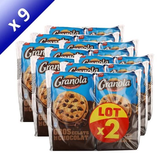 LU Granola Chunks Chocolat 2x184g (x9) - Cdiscount Au quotidien