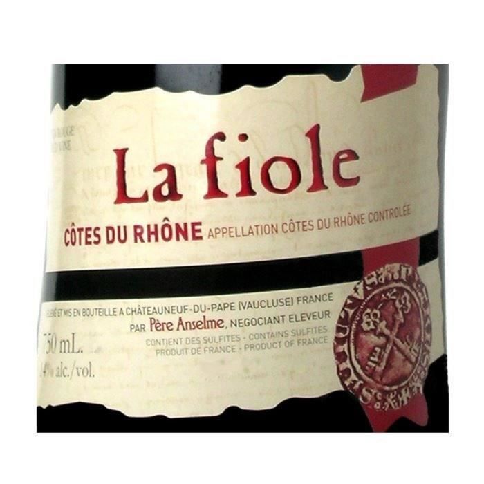 La Fiole Côtes du Rhône - Vin rouge des Côtes du Rhône 2023 - La cave ...