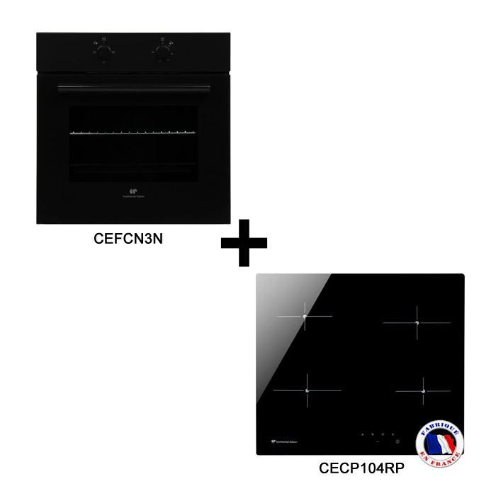 Pack CONTINENTAL EDISON Four + Table Vitro - Cdiscount Electroménager