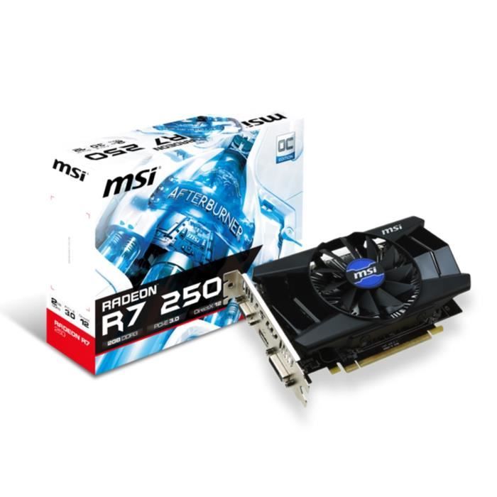 MSI carte graphique R7 360 2Go GDDR5 - Cdiscount Informatique