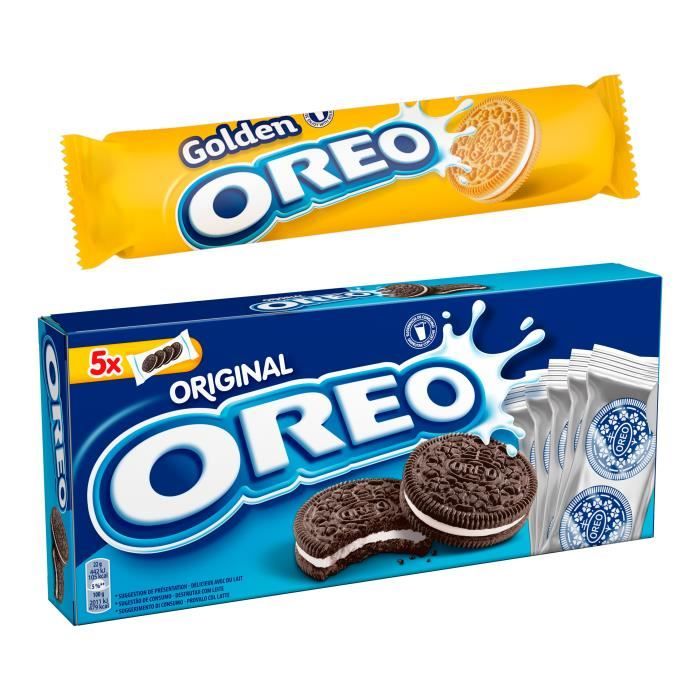 Lot de 1 paquet Oreo classique (pochons de 4 biscuits) et de 1 paquet ...