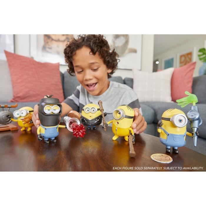 Figurine Minions Otto et Pierre Sun Wu 11 cm - Figurine Action Jaune ...