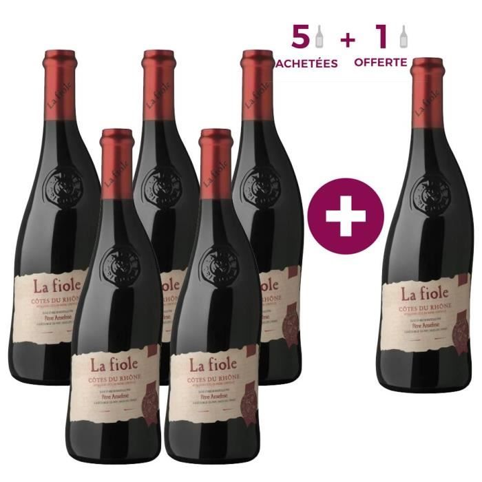 La Fiole Côtes du Rhône - Vin rouge des Côtes du Rhône 2023 x6 - La ...